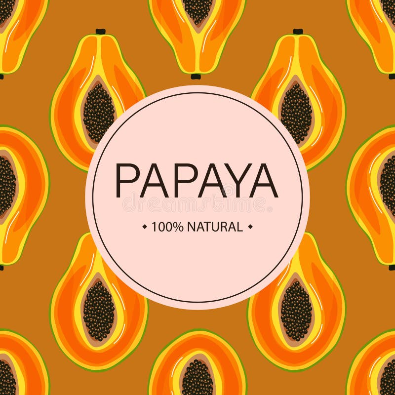 Papaya Sticker Stock Illustrations – 1,006 Papaya Sticker Stock ...