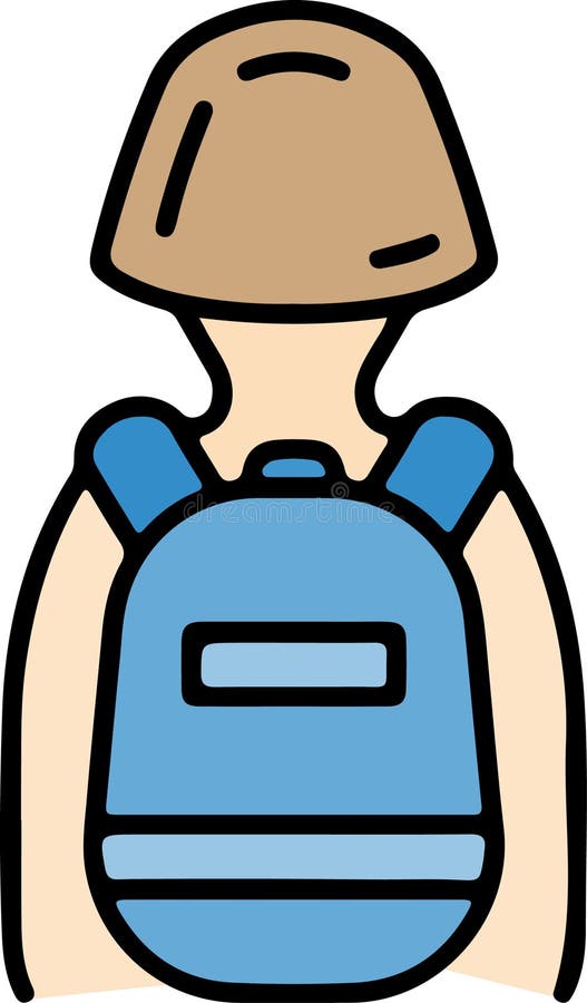 Abstract Backpack Logo Design on White Stock Vector - Illustration of ...