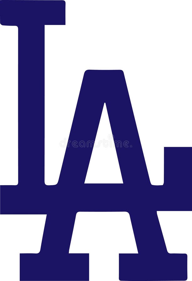 Abstract Los Angeles Dodgers Logo Design on White Stock Vector ...