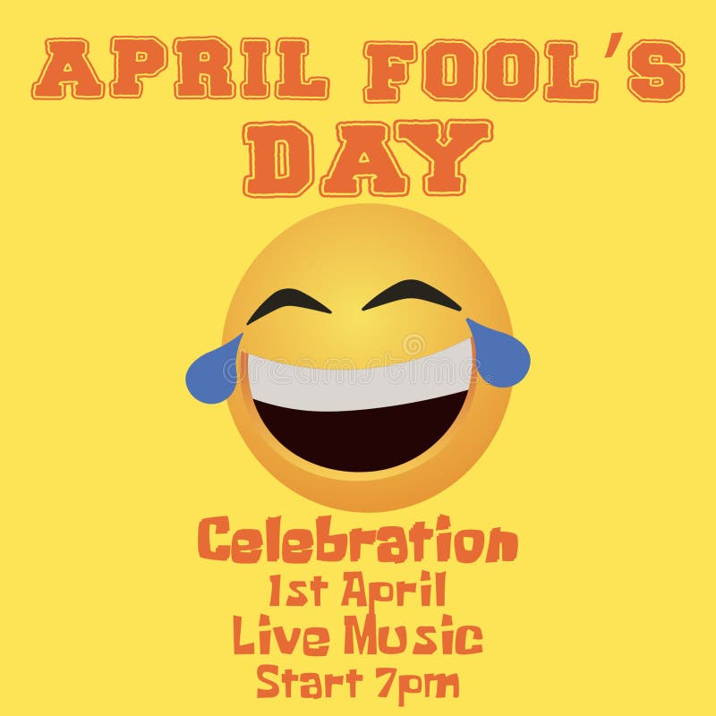 April Fool S Day Party Flyer Poster Social Media Post Design Stock ...