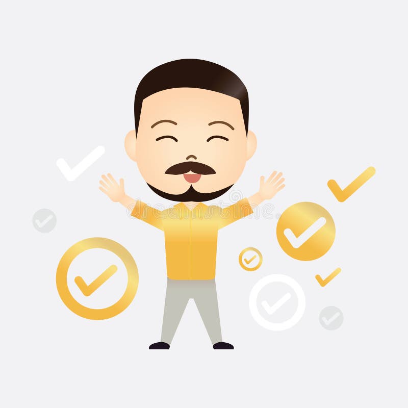 Cartoon Correct Man Stock Illustrations – 3,012 Cartoon Correct Man ...