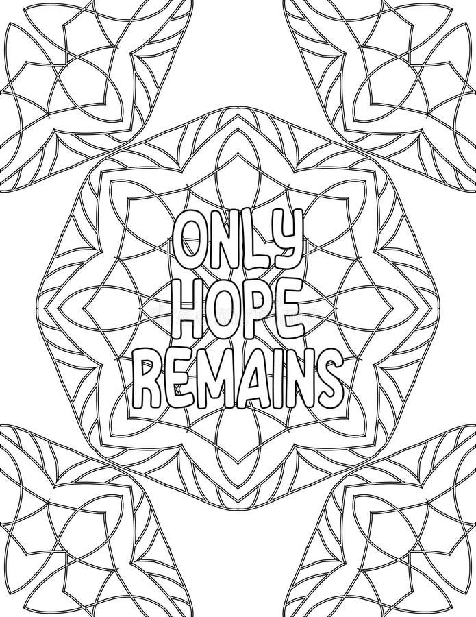 Motivational Mandala Coloring Pages for Adults and Kids for Self ...