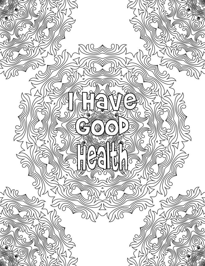 Motivational Mandala Coloring Pages for Adults and Kids for Self ...