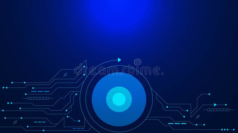 Hi-tech Digital Connect and Communication Technology with Electronic ...