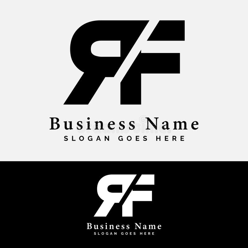 R, F, RF Letter Logo Design. Alphabet RF Initial Logo Vector ...