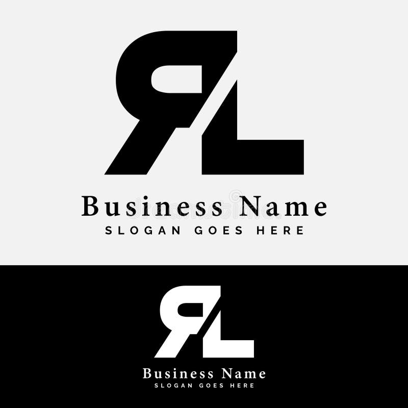 R, L, RL Letter Logo Design. Alphabet RL Initial Logo Vector ...