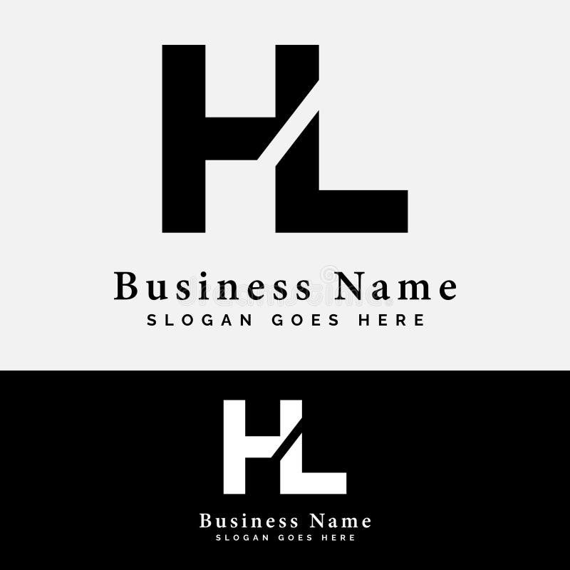 H, L, HL Letter Logo Design. Alphabet HL Initial Logo Vector ...