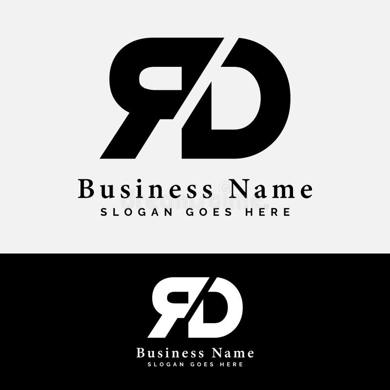 R, D, RD Letter Logo Design. Alphabet RD Initial Logo Vector ...