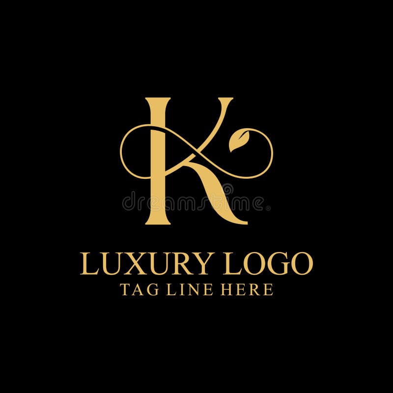 Premium Monogram Letter K Initials Logo. Symbol Icon Vector Design ...