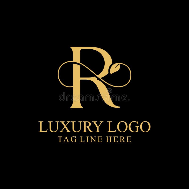 Premium Monogram Letter R Initials Logo. Symbol Icon Vector Design ...
