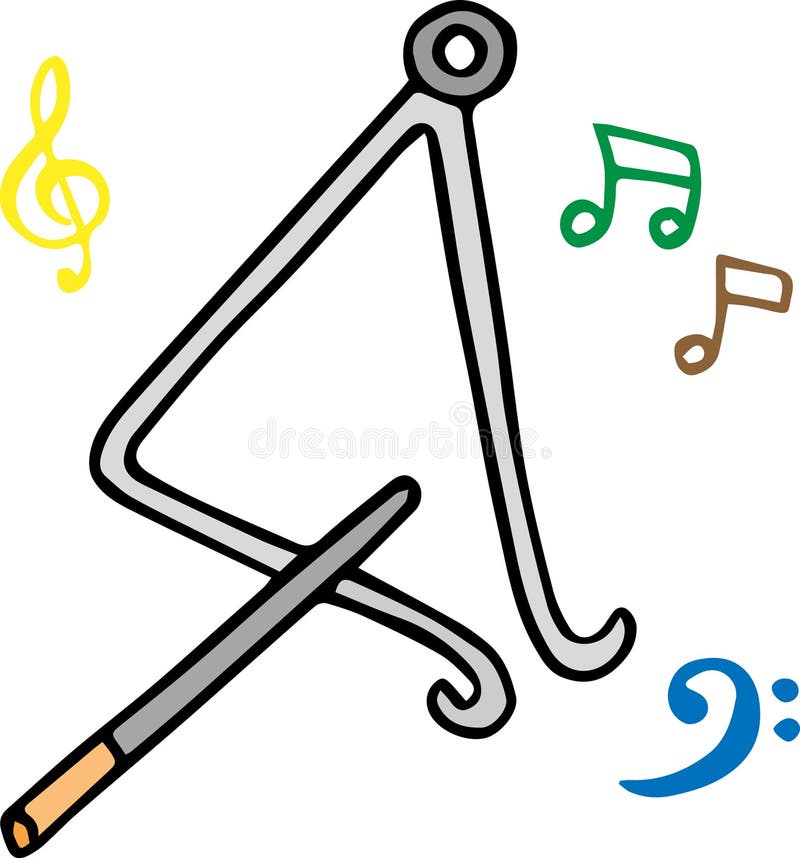 Abstract Music Triangle Clipart Design on White Stock Vector ...