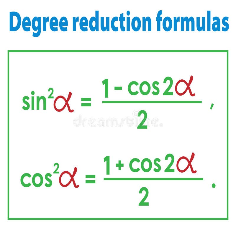 Vector Illustration Depicting a Triangle with Sine and Cosine Theorem ...