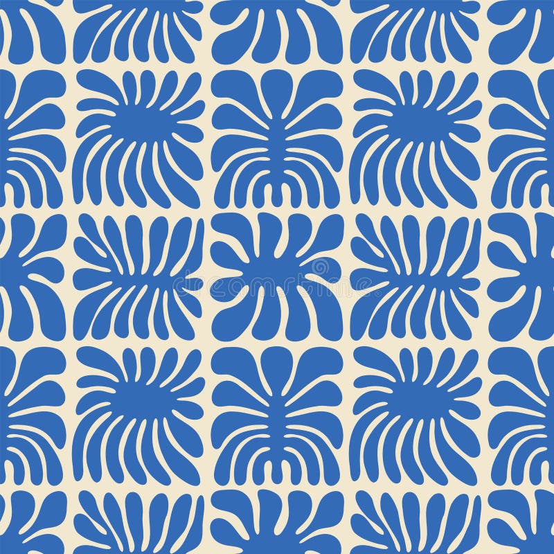 Abstract Nature Art Leaf Shape Seamless Pattern Stock Vector ...