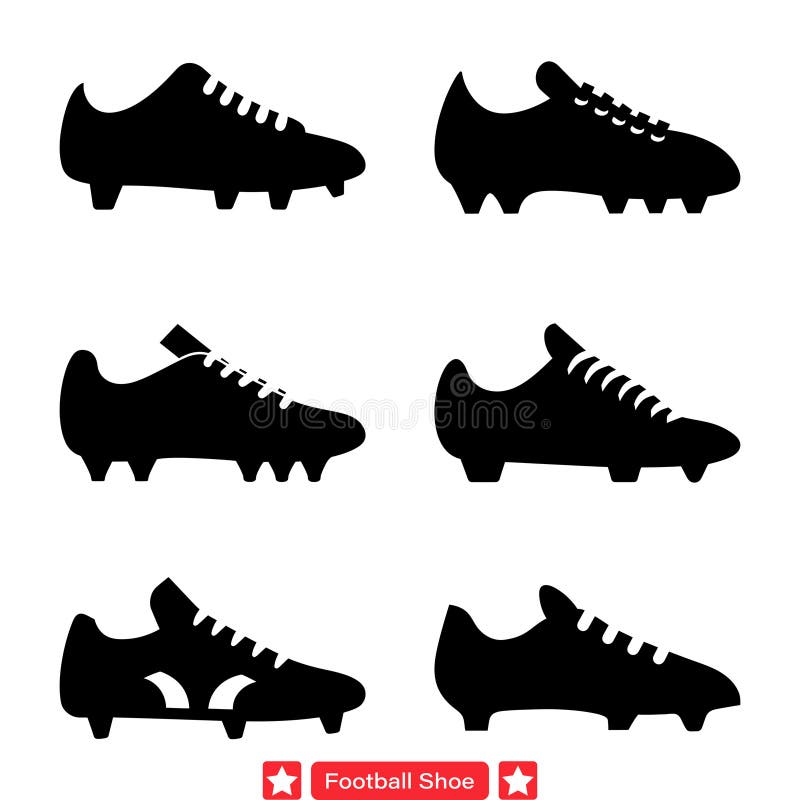 Professional Football Cleat Vector Pack Elevate Your Performance with ...