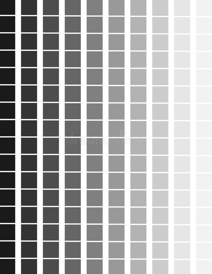 Chromatic Progression: Monochrome Square Gradient Stock Illustration ...