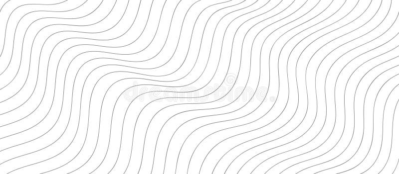 Wavy Lines Pattern, Simple Minimal Abstract Geometric Background Stock ...