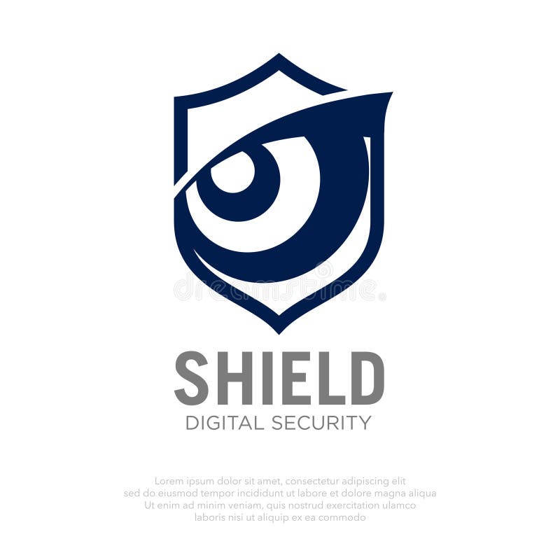 Eye and Shield Logo. Security Logo Stock Vector - Illustration of care ...