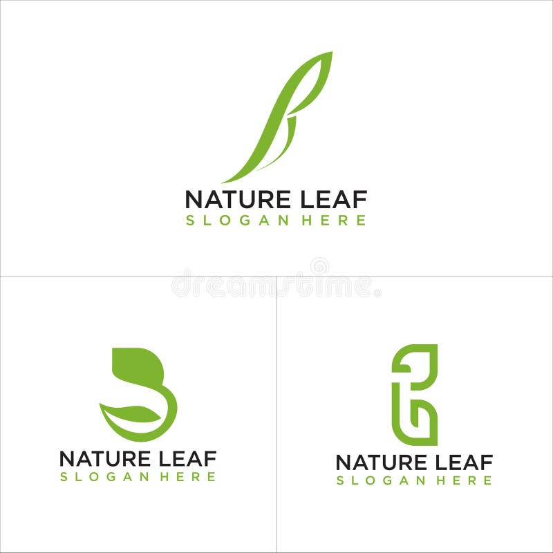 Letter B Nature Logo stock vector. Illustration of graphic - 315170531