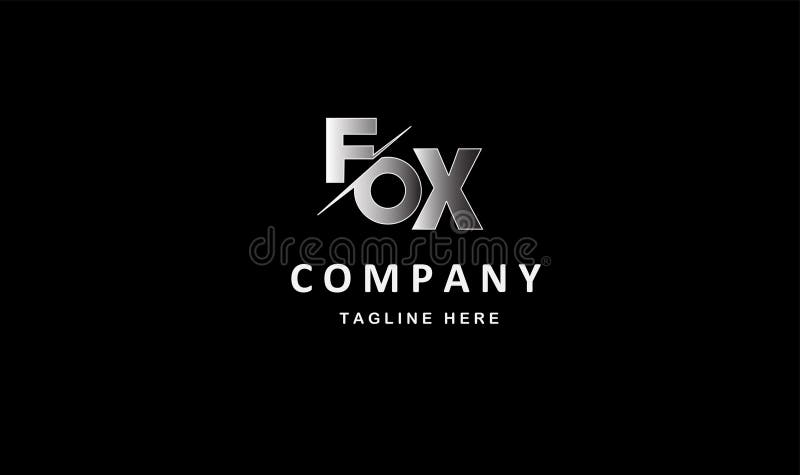 Initial Letter FOX Logo Design Vector Template. Stock Vector ...