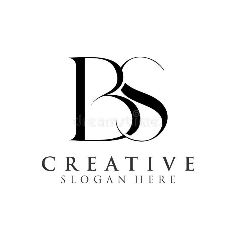 Modern Creative BS Logo Design. Icon Initial Based Monogram and Letters ...