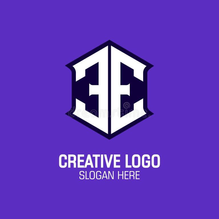 EE Initials Monogram Text Elegant Design. Modern Style Creative in ...