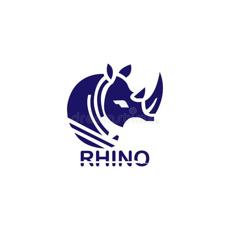 Rhino Logo Design Vector Template. Rhinoceros Icon Symbol Stock Vector ...