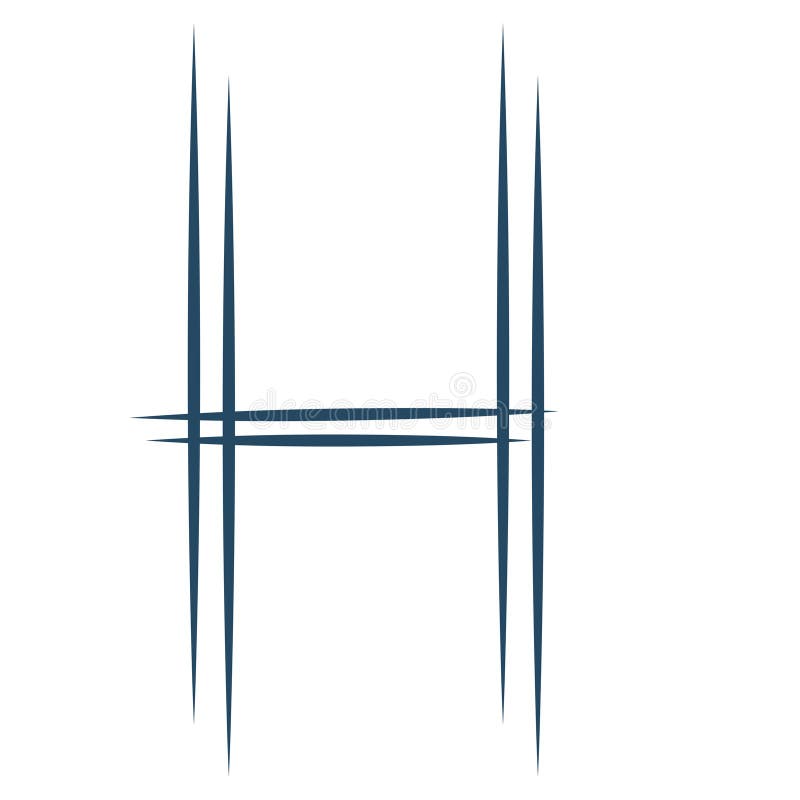 H - ICONIC SHAPE and DESIGN Stock Illustration - Illustration of symbol ...