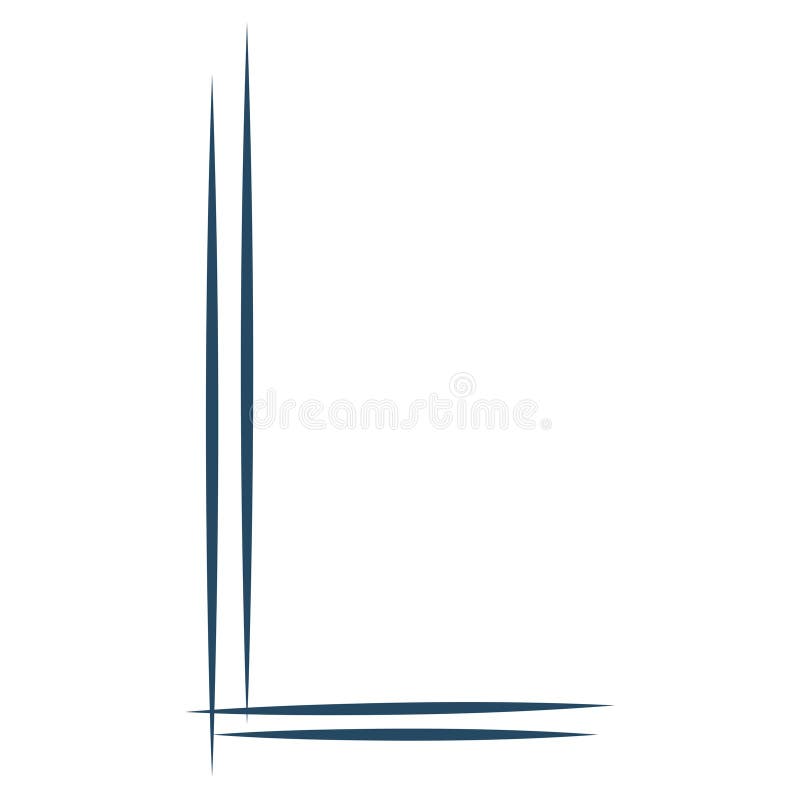 L - Line shape and line stock illustration. Illustration of sign ...