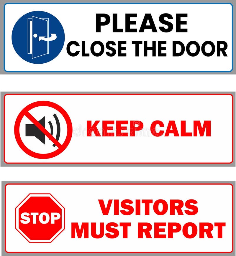 Please Leave the Door Open or Do Not Enter Sign, Do Not Make Noise ...