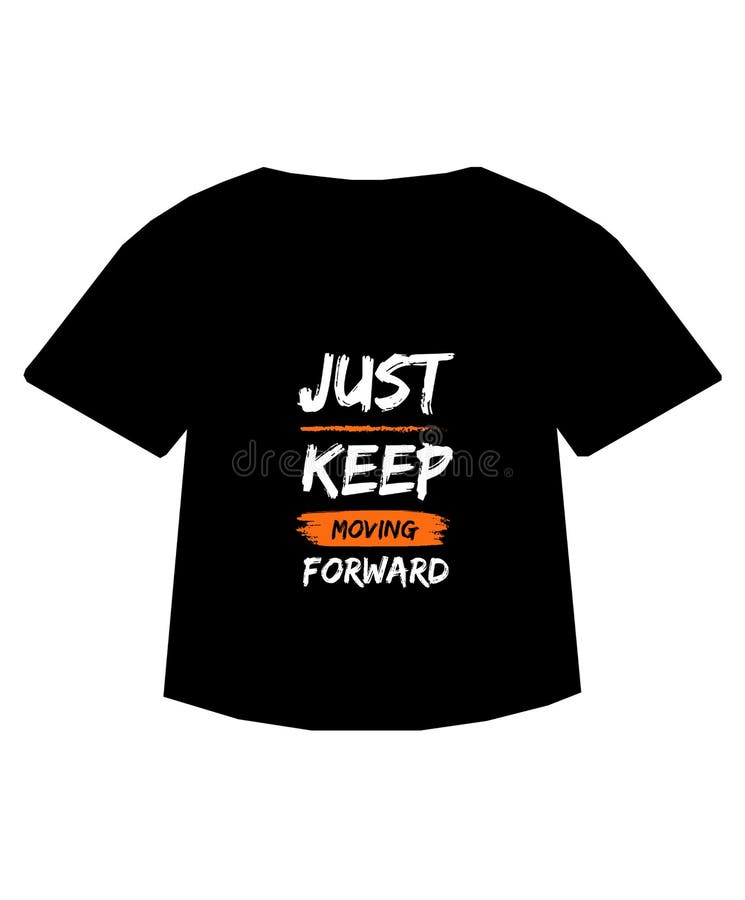 Just keep t-shirt design stock illustration. Illustration of design ...