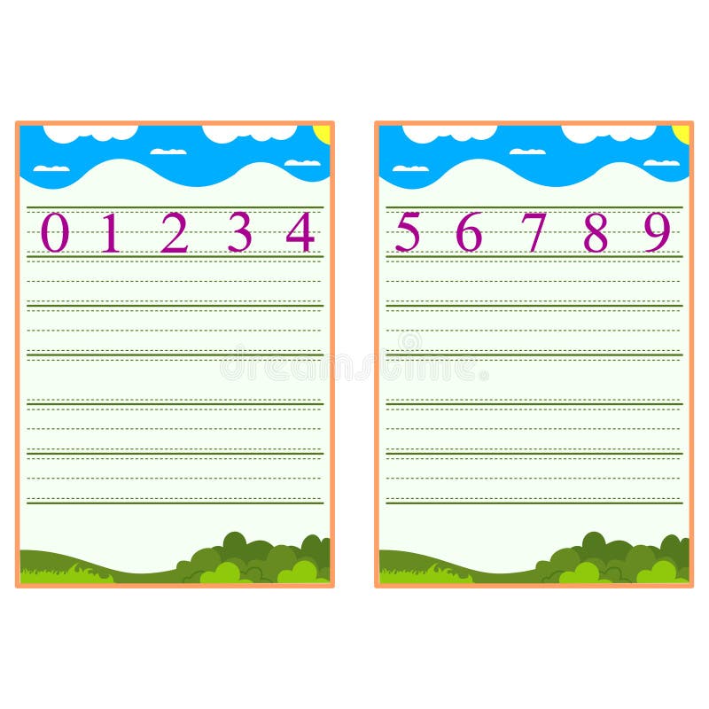 Illustration of Worksheet for Preschool Students Graphic Design ...