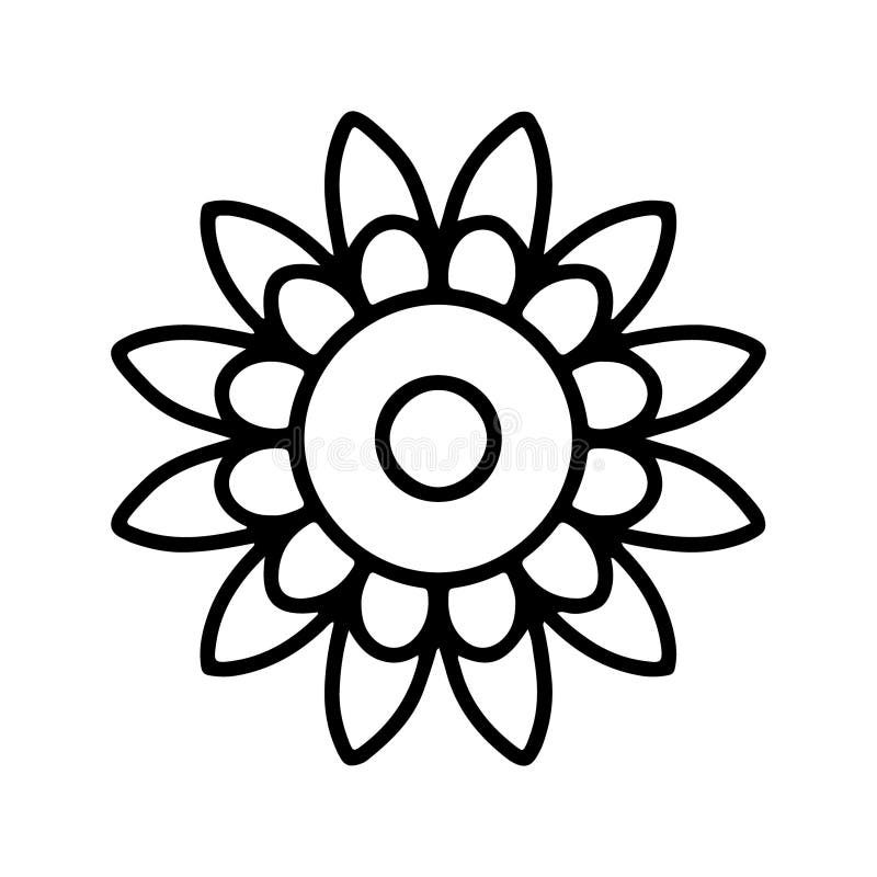 Flower sign and symbol. stock vector. Illustration of vector - 319110723