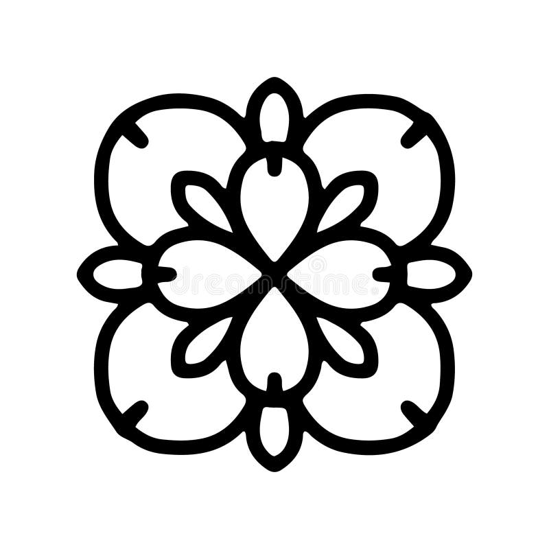 Flower sign and symbol. stock vector. Illustration of ornamental ...