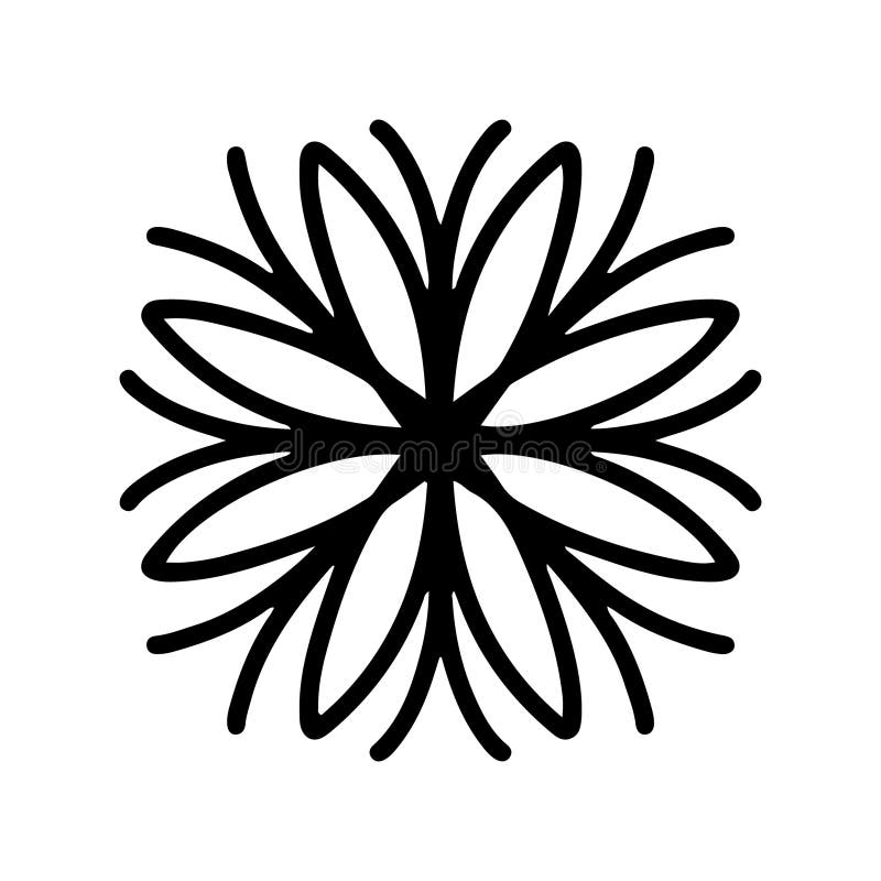 Flower sign and symbol. stock vector. Illustration of round - 319110815