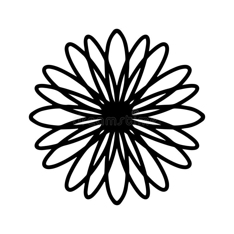 Flower sign and symbol. stock vector. Illustration of shape - 319110897