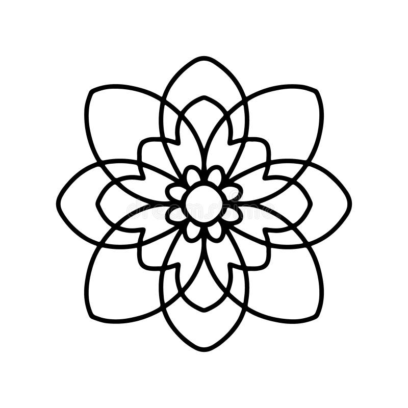 Flower sign and symbol. stock vector. Illustration of simple - 319110912