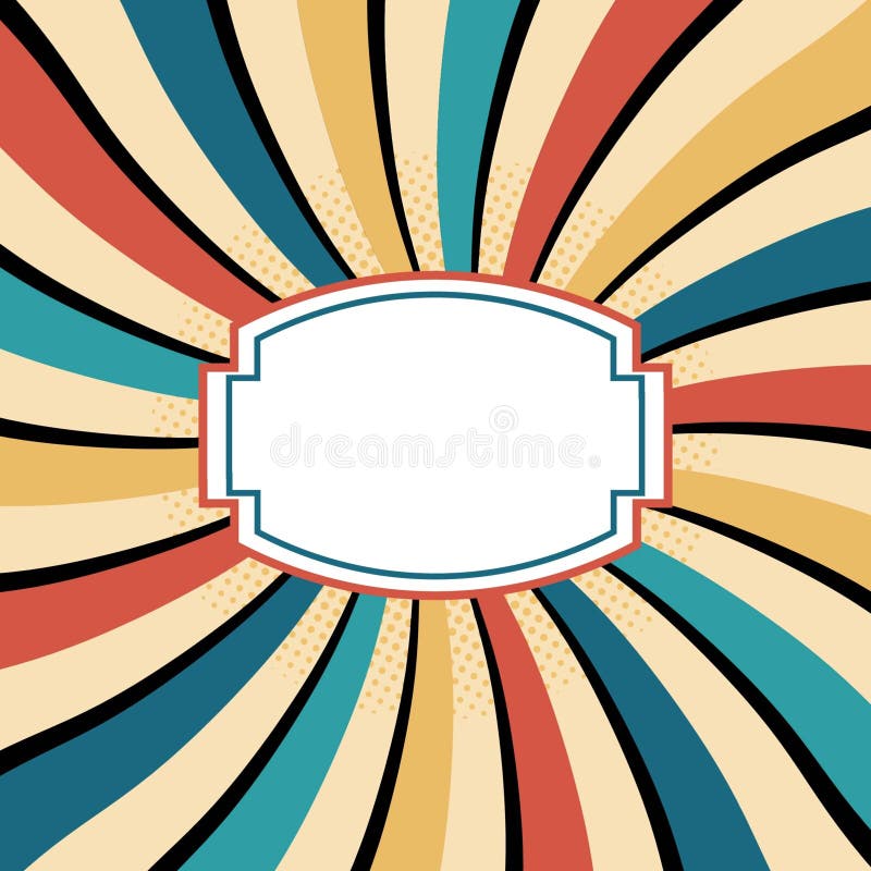 Pop Art Retro Vintage Background Image Colorfull Stock Vector ...