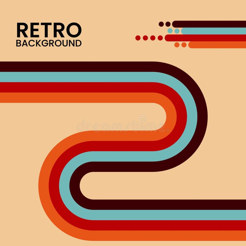 Vector Design Retro Vintage Background Template Colorfull Stock Vector ...