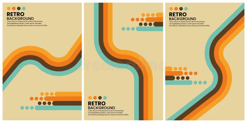 Design Retro Vintage Illustration Template Stock Vector - Illustration ...