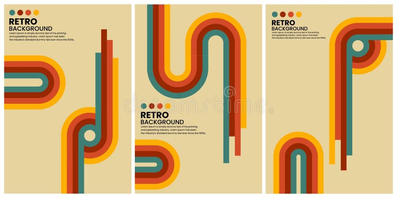 Vector Retro Vintage Illustration Image Colorfull Stock Vector ...