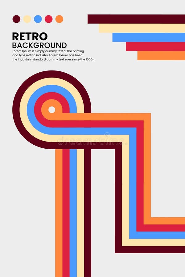 Background Simple Retro Vintage Image Fullcolor Stock Vector ...