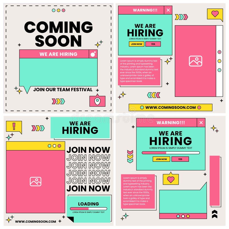 Pop Art Promotion Instagram Post Template Stock Vector - Illustration ...