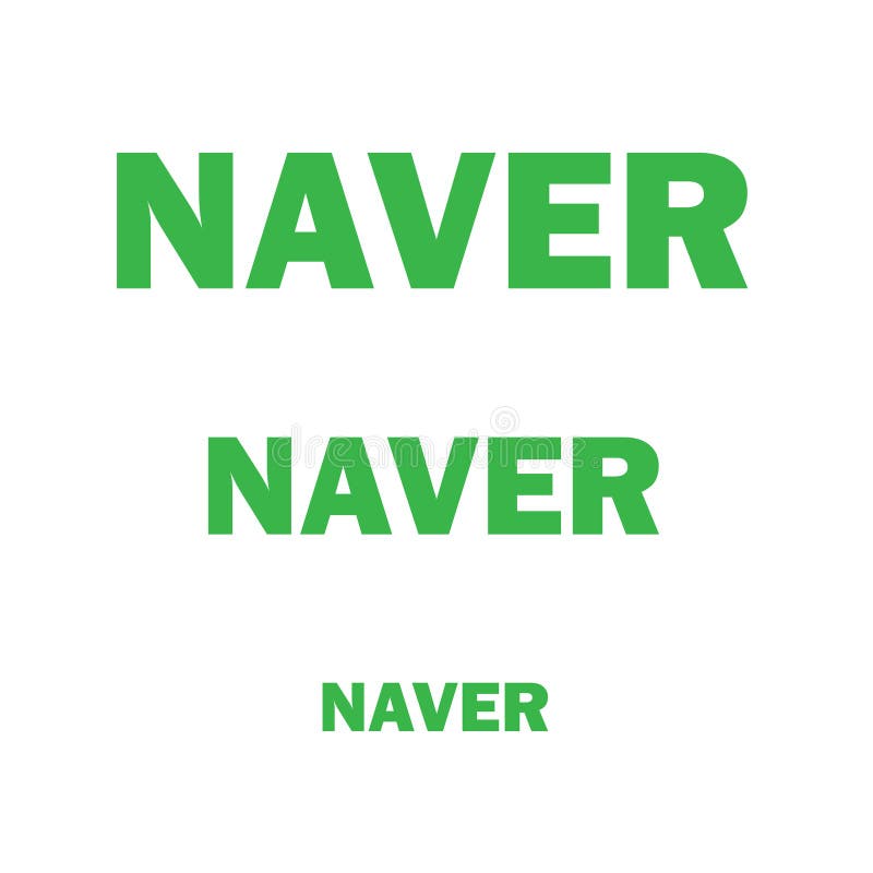 NAVER - KOREAN SITE - LOGO ICON Stock Illustration - Illustration of ...