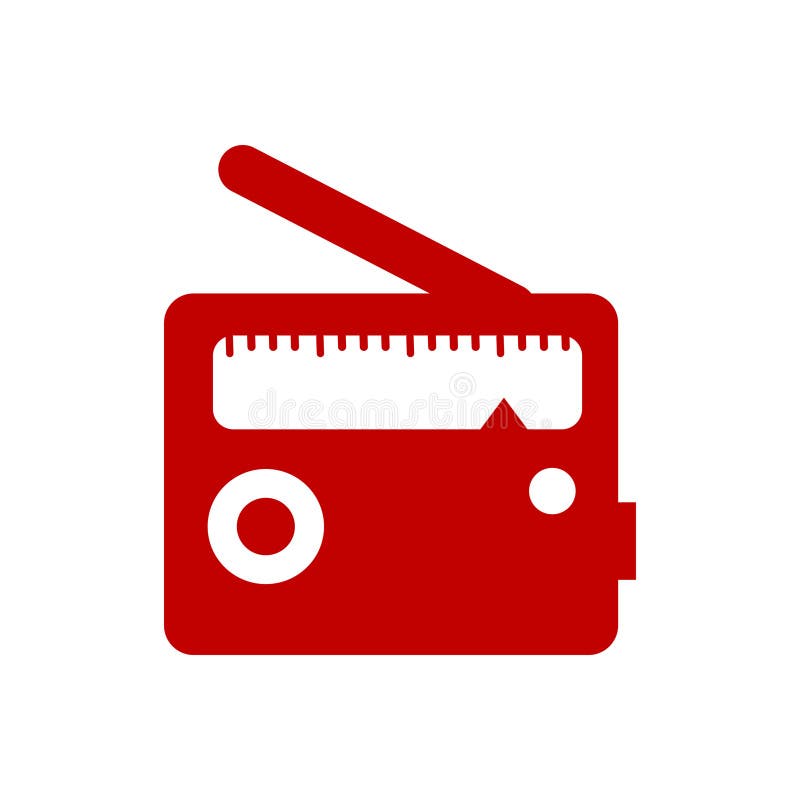Illustration of Fm Radio Icon in List Style. Radio Frequency Design ...