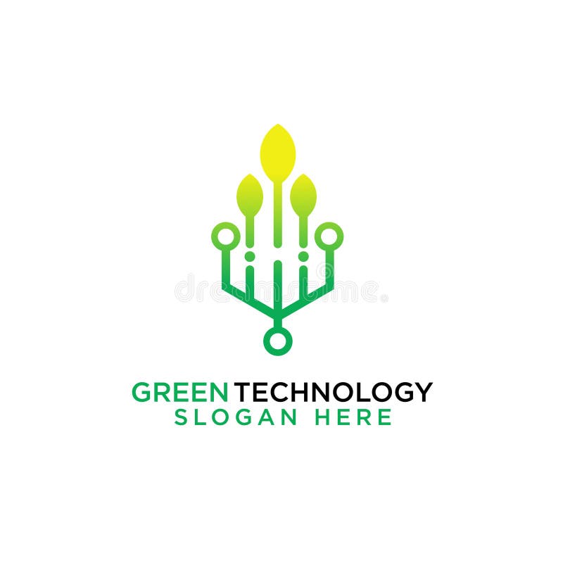 ECO TECHNOLOGY LOGO LEAF HEXAGON Stock Vector - Illustration of concept ...