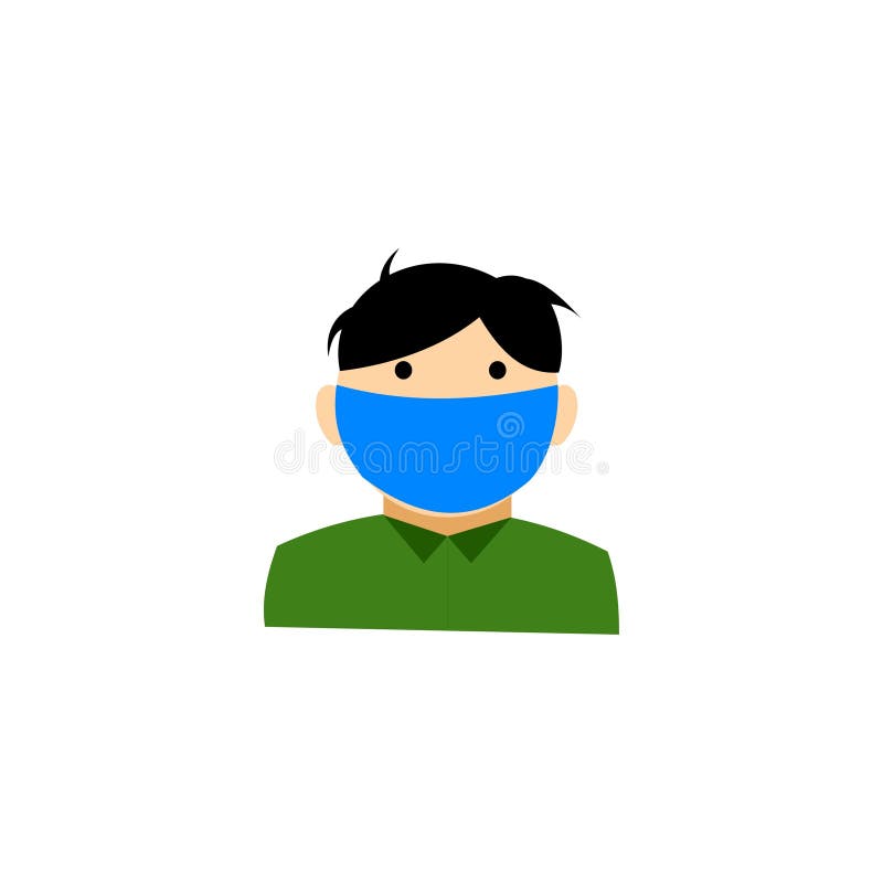 Man in Mask Illustration Symbol. Sign of Man in Mask Icon Design. Mask ...