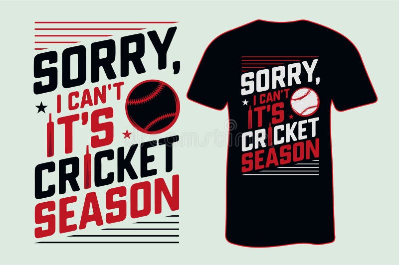 Cricket Lover T-shirt Designs with Vector File Stock Vector ...