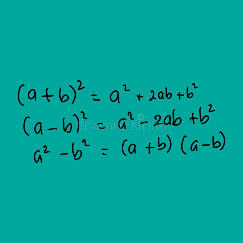 Quadratic Equation Formula Written in Black Ink. Illustration of ...