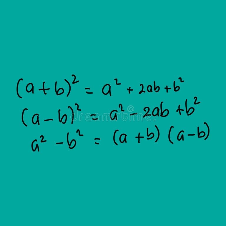 Quadratic Equation Formula Written in Black Ink. Illustration of ...