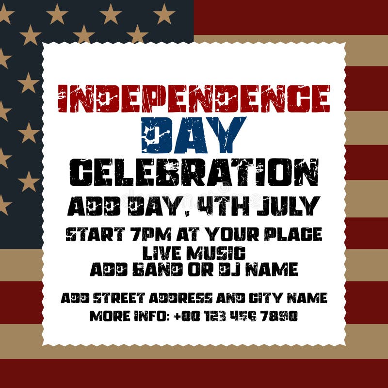 Independence Day Celebration Flyer Poster Social Media Post Design ...